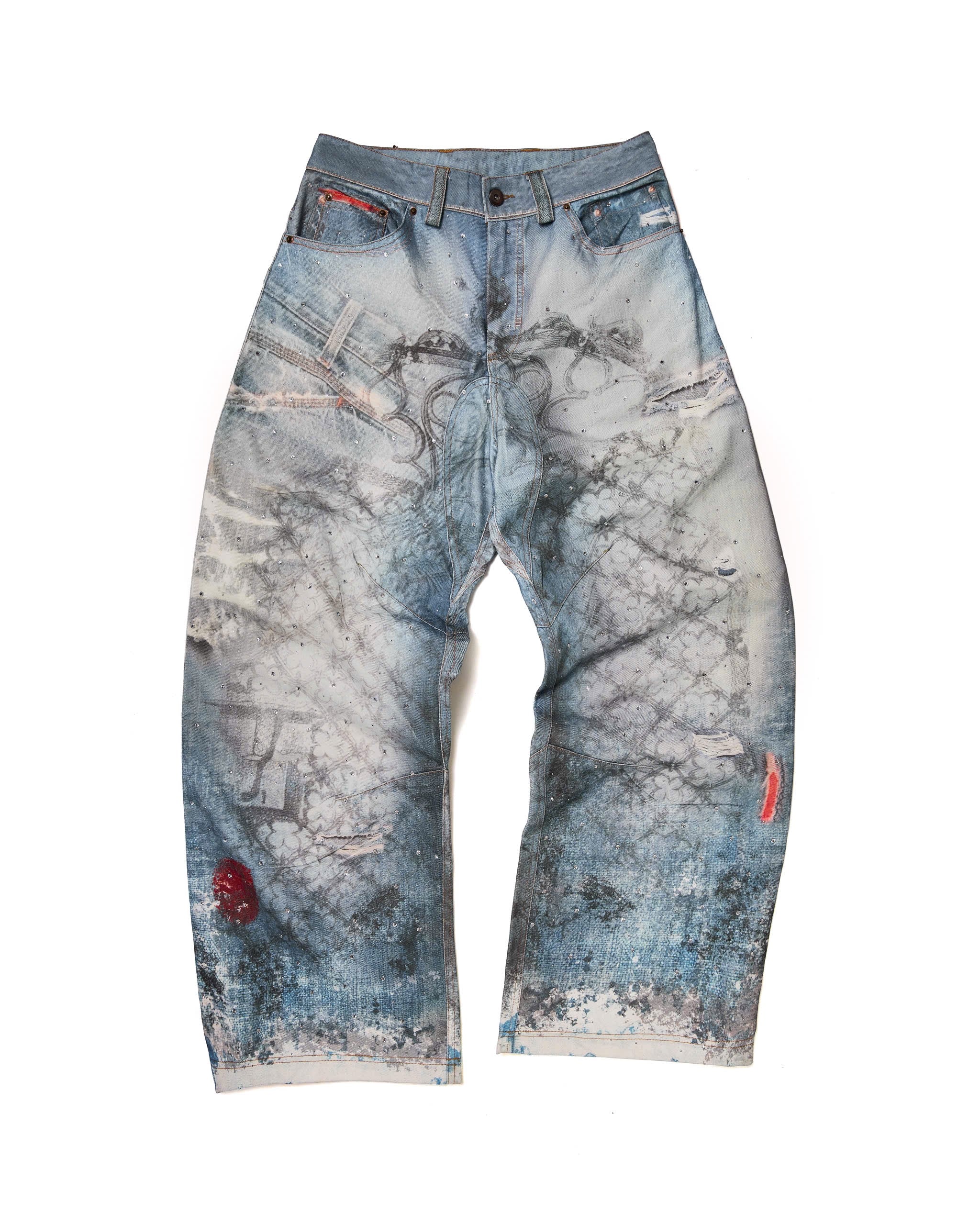 GOTHIC GATE PRINTED DENIM - BLING VER – FENG SYSTEM