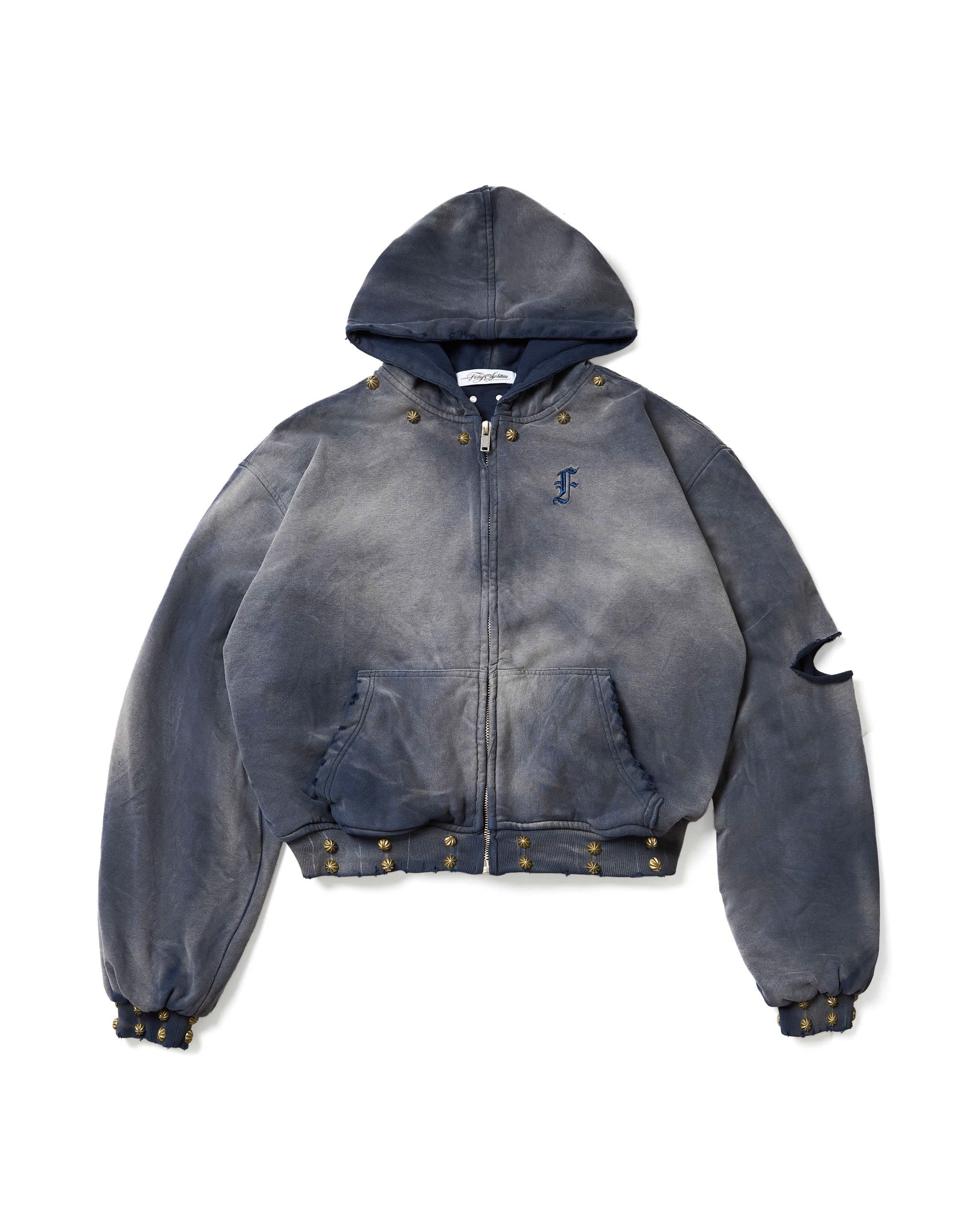 NAVY KNOCKER ART HOODIE ZIP – FENG SYSTEM